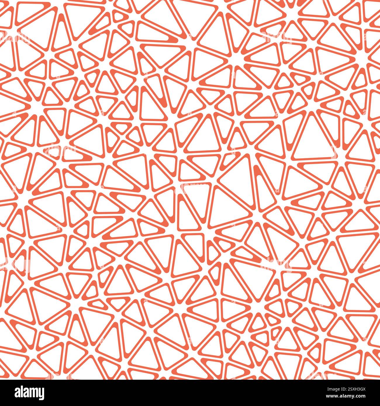 Triangles pattern. Small triangles size. Solid Color style. Rounded triangular cells outlined ...