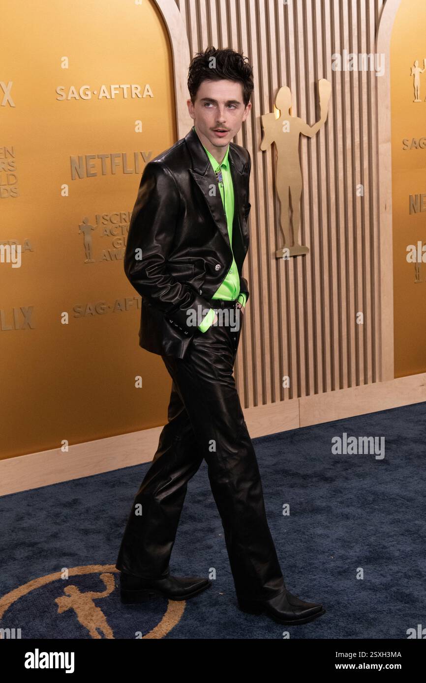 February 23, 2025, Los Angeles, California, USA: TIMOTHEE CHALAMET ...