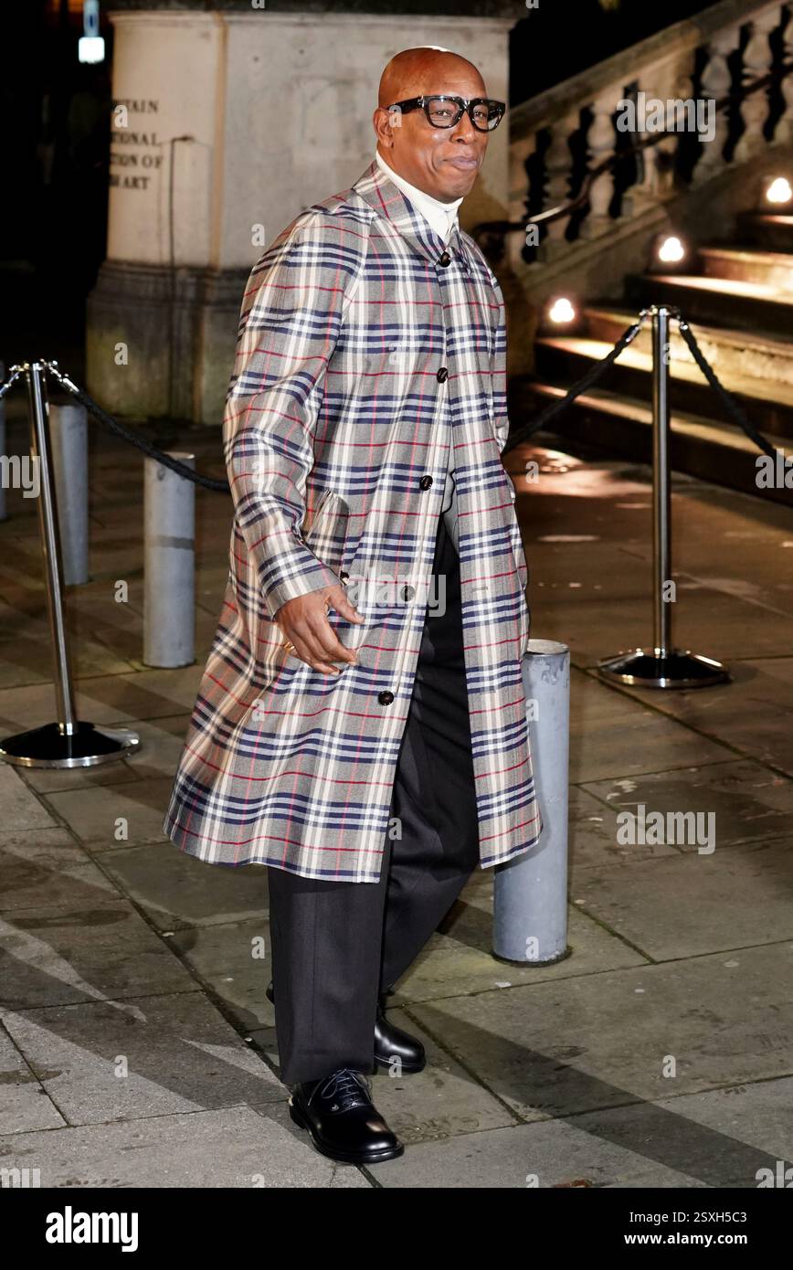 Ian Wright arriving at the Burberry show at Tate Britain, London ...