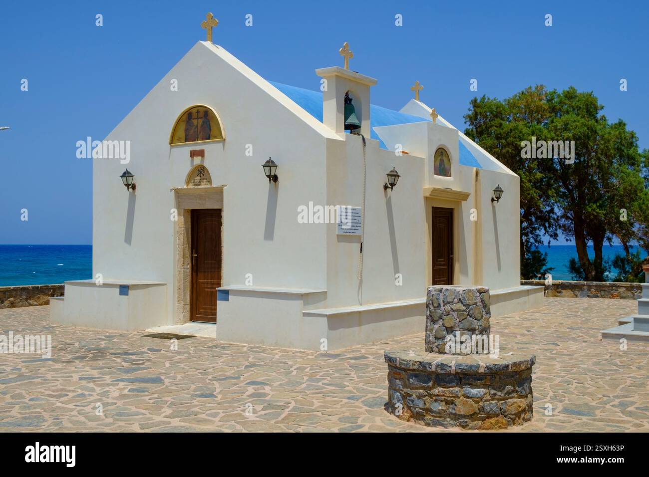 Saint Konstantinos Church, Kato Gouves, Crete Stock Photo - Alamy