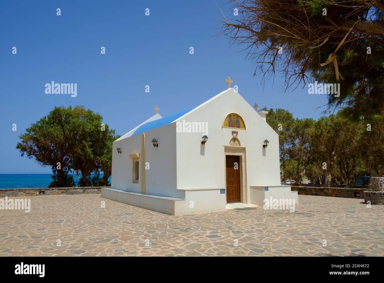 Saint Konstantinos Church, Kato Gouves, Crete Stock Photo - Alamy