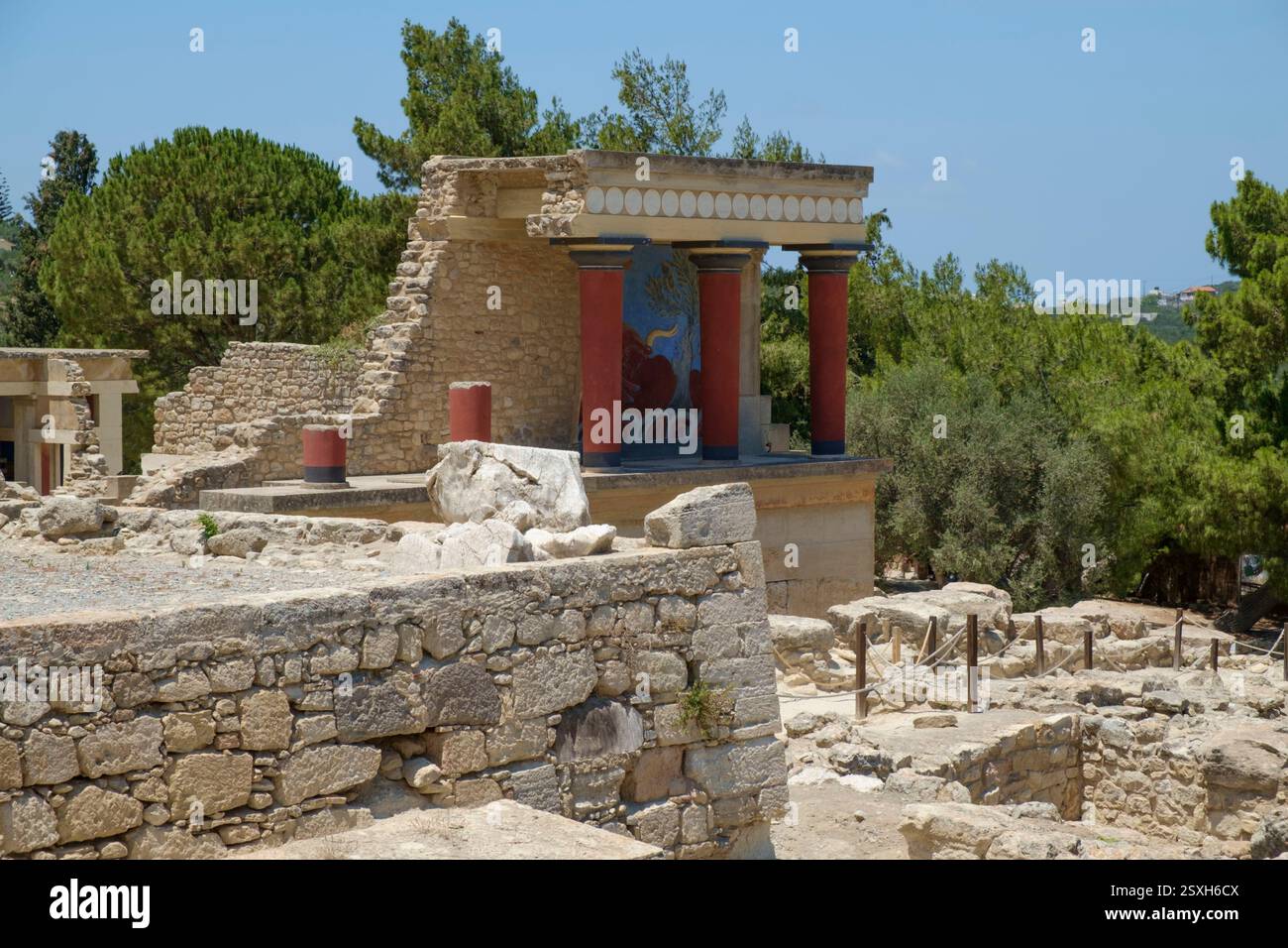 Palace of Knossos, Crete, Greece Stock Photo - Alamy