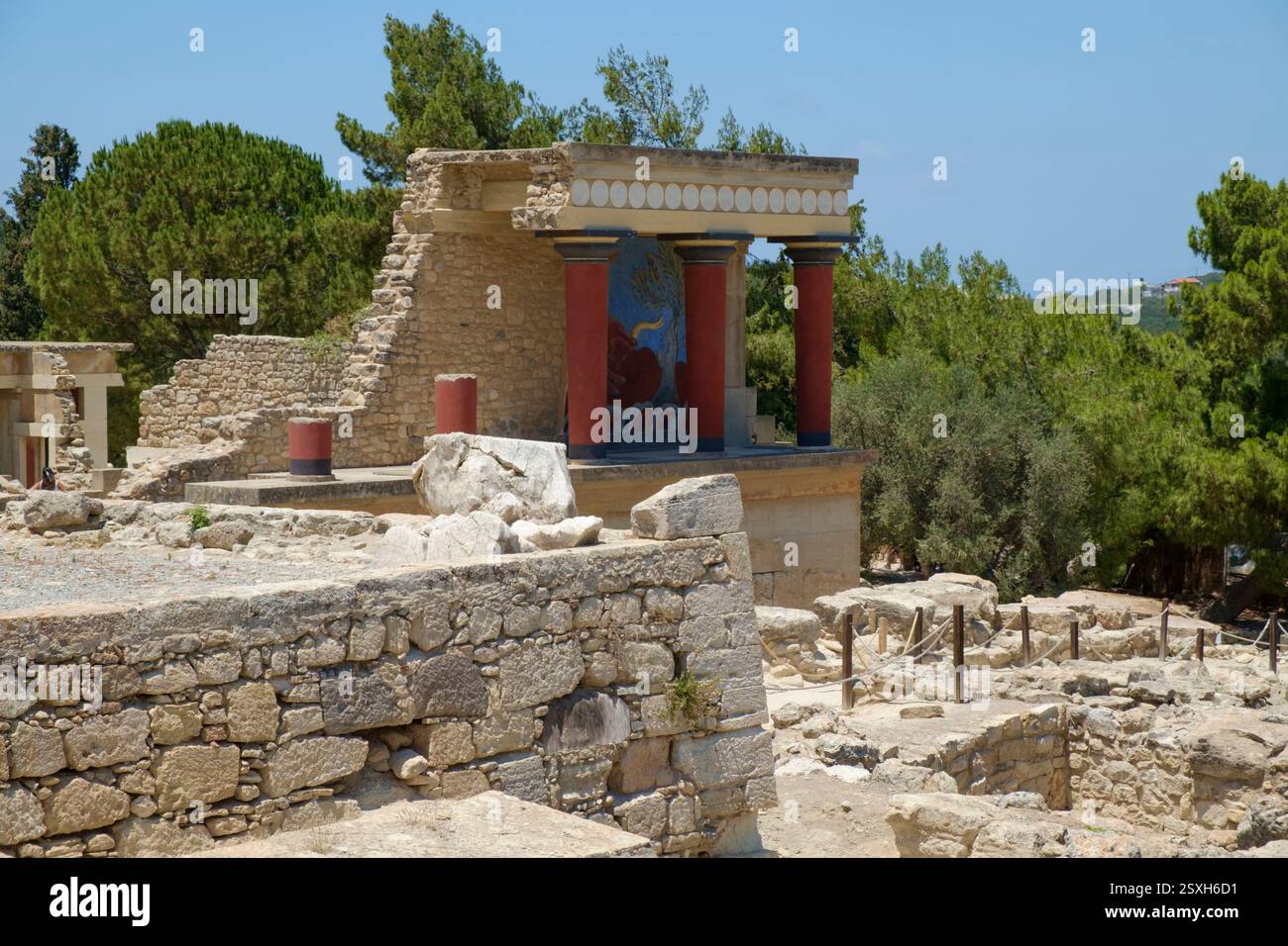 Palace of Knossos, Crete, Greece Stock Photo - Alamy