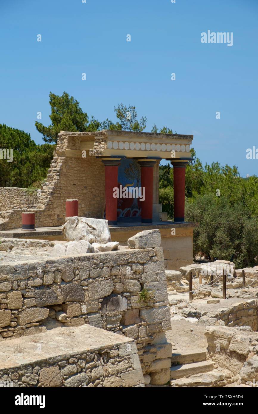 Palace of Knossos, Crete, Greece Stock Photo - Alamy