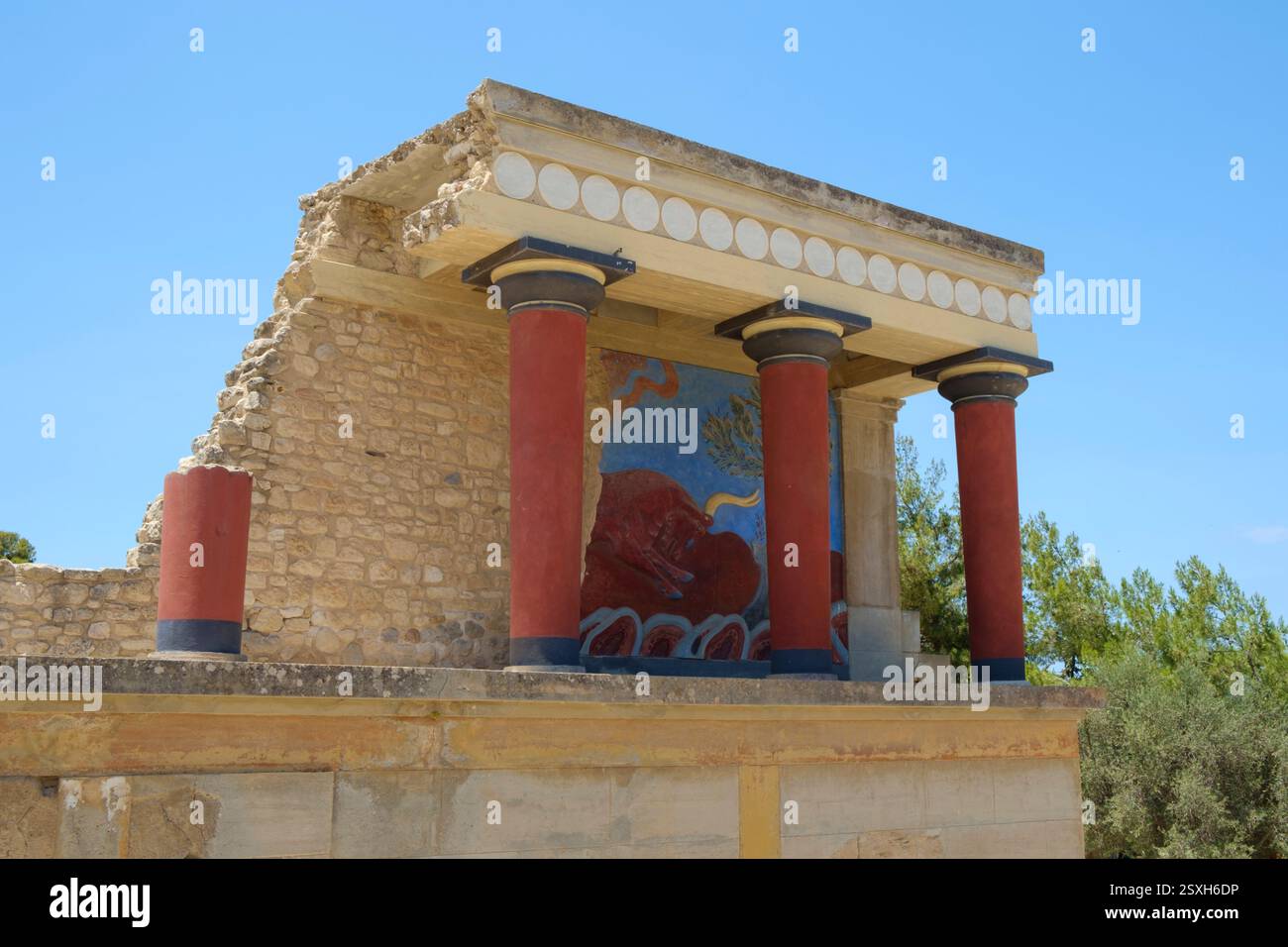 Palace of Knossos, Crete, Greece Stock Photo - Alamy
