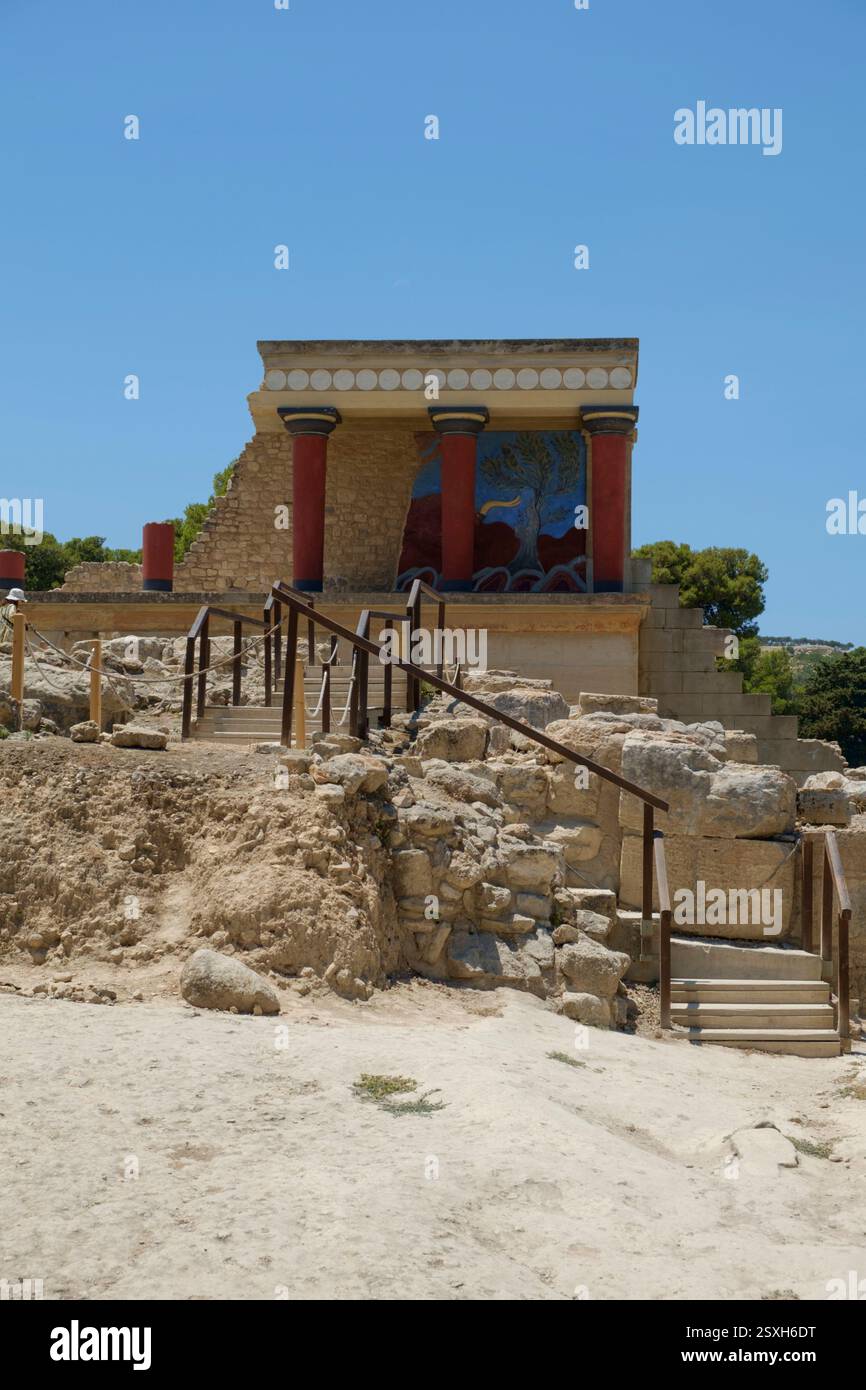 Palace of Knossos, Crete, Greece Stock Photo - Alamy