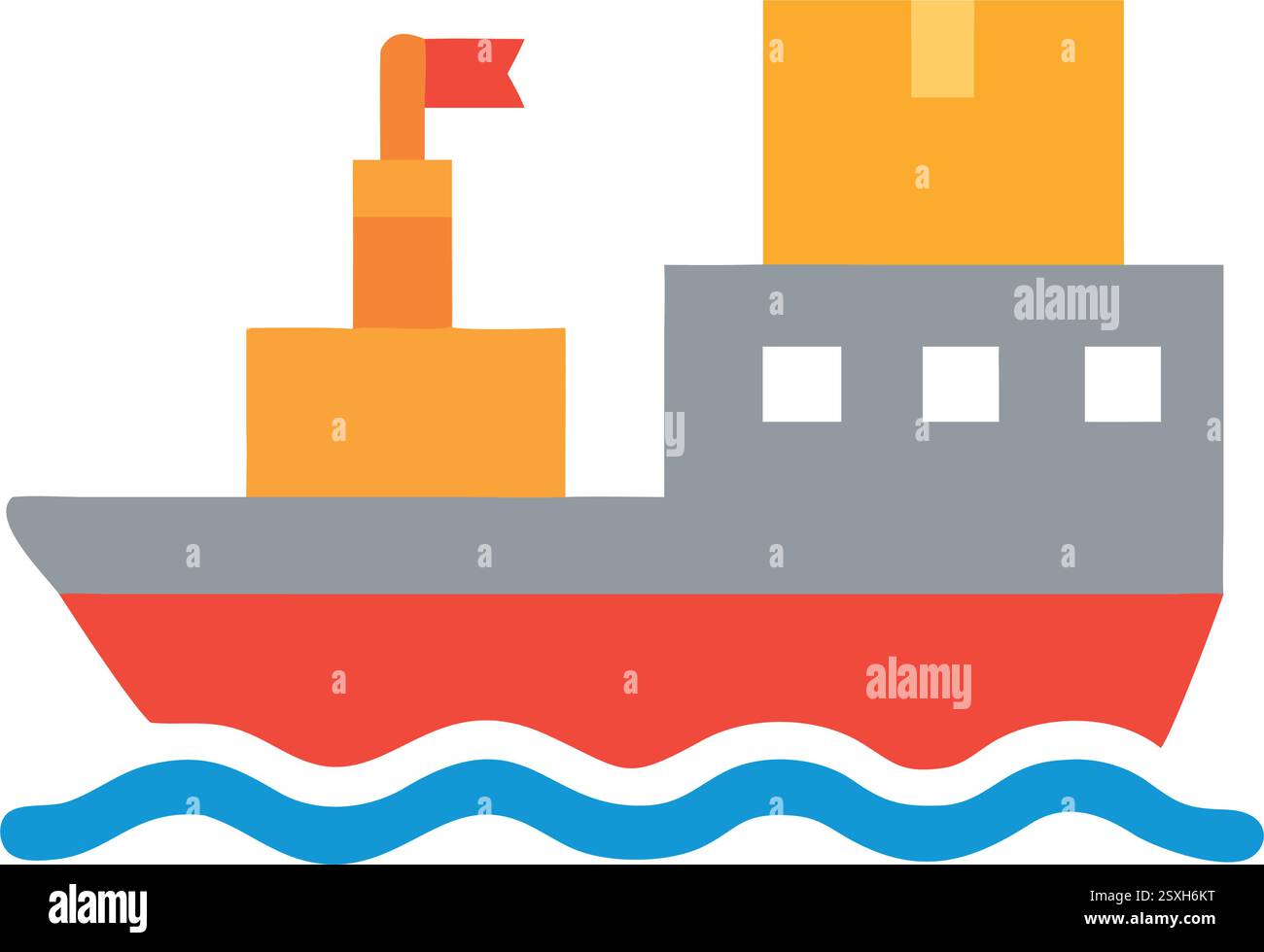 Special Delivery Cargo Ship Stock Vector Image & Art - Alamy