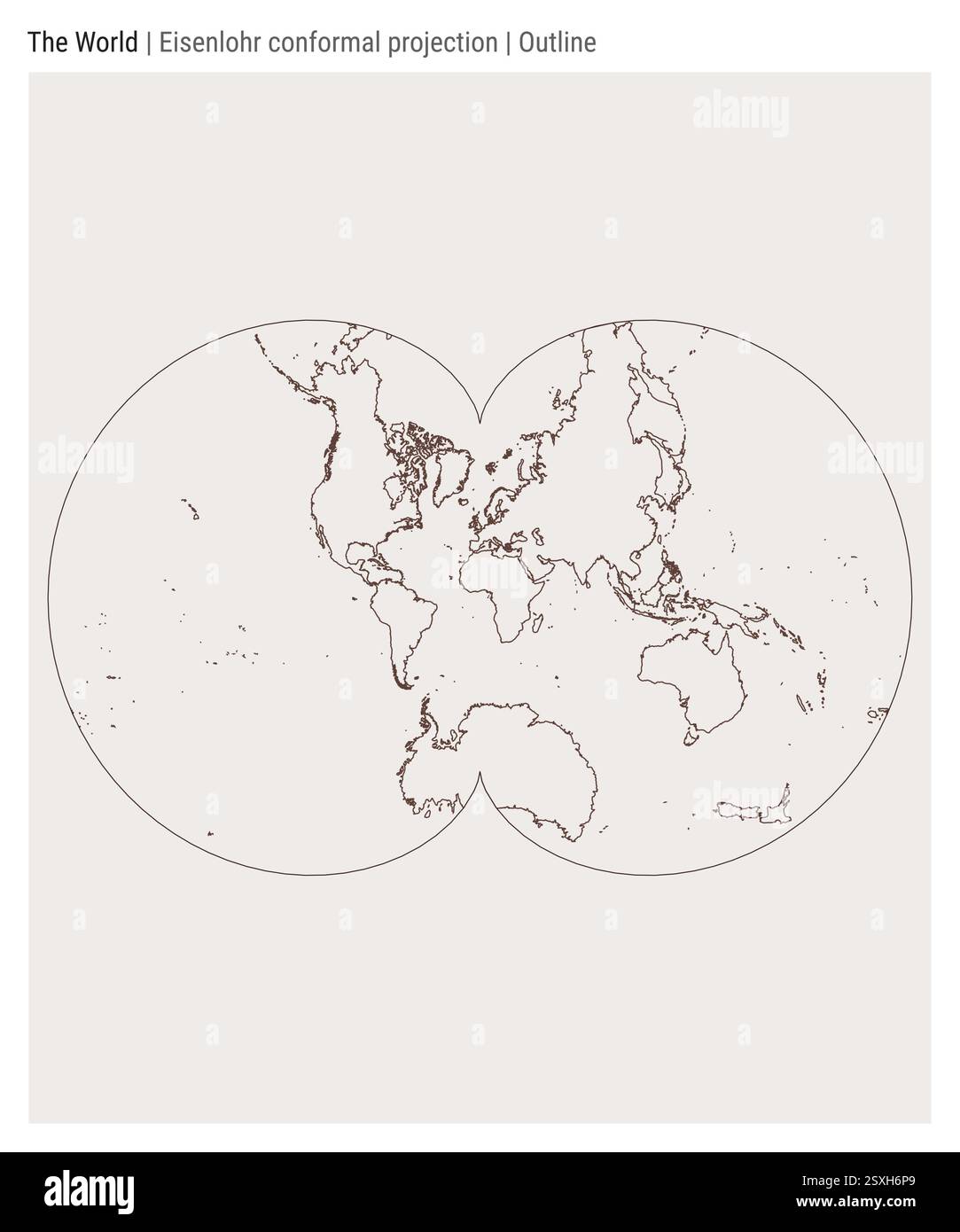 Eisenlohr conformal projection hi-res stock photography and images - Alamy