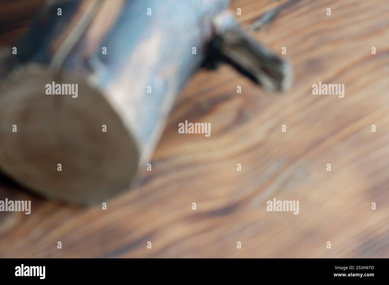 blurred wooden log background Stock Photo - Alamy