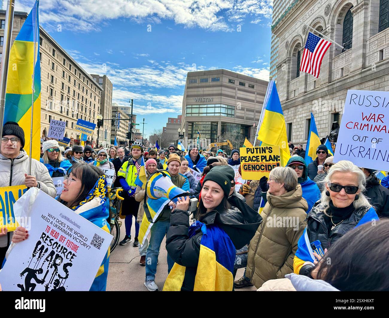 Stand With Ukraine rally, Boston, Massachusetts, United States Stock ...