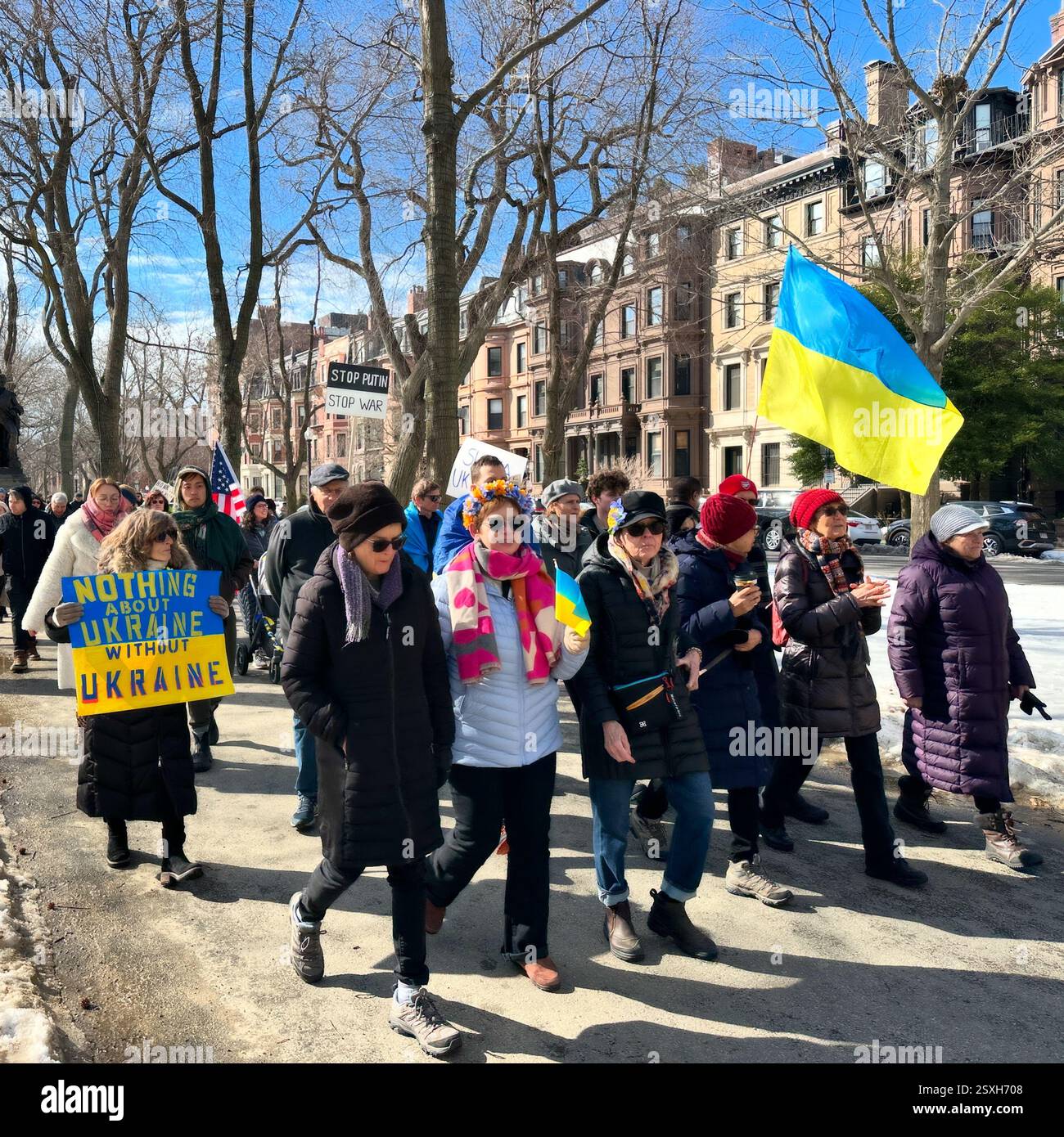Stand With Ukraine rally, Boston, Massachusetts, United States Stock ...