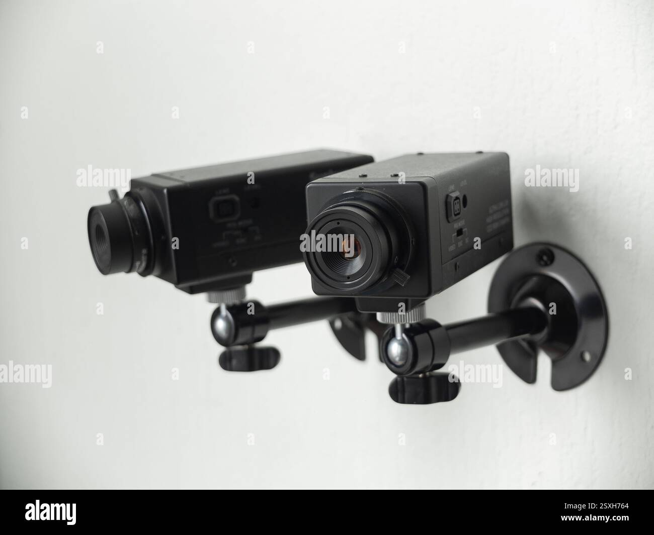 Close-up of the CCTV security cameras Stock Photo - Alamy