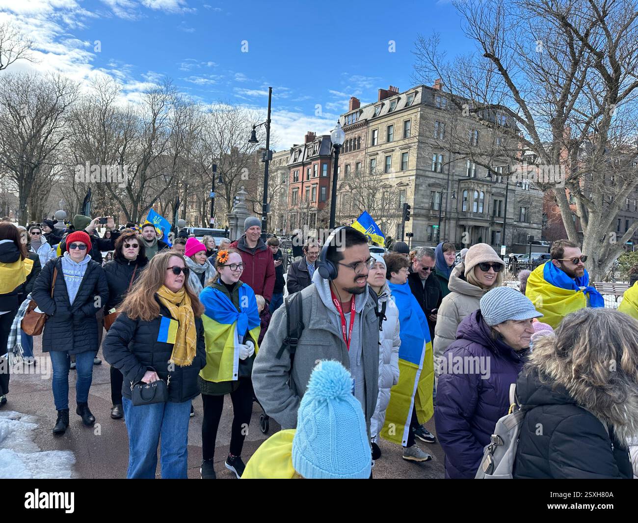 Stand With Ukraine rally, Boston, Massachusetts, United States Stock ...