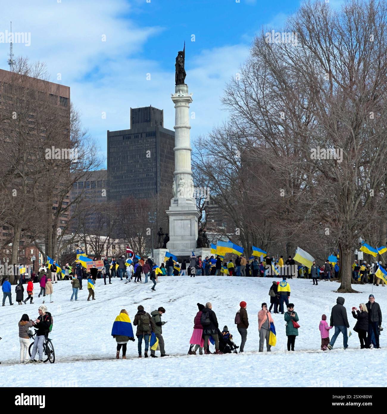 Stand With Ukraine rally, Boston, Massachusetts, United States Stock ...
