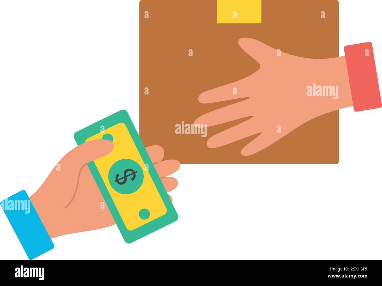 Parcel handover hi-res stock photography and images - Alamy