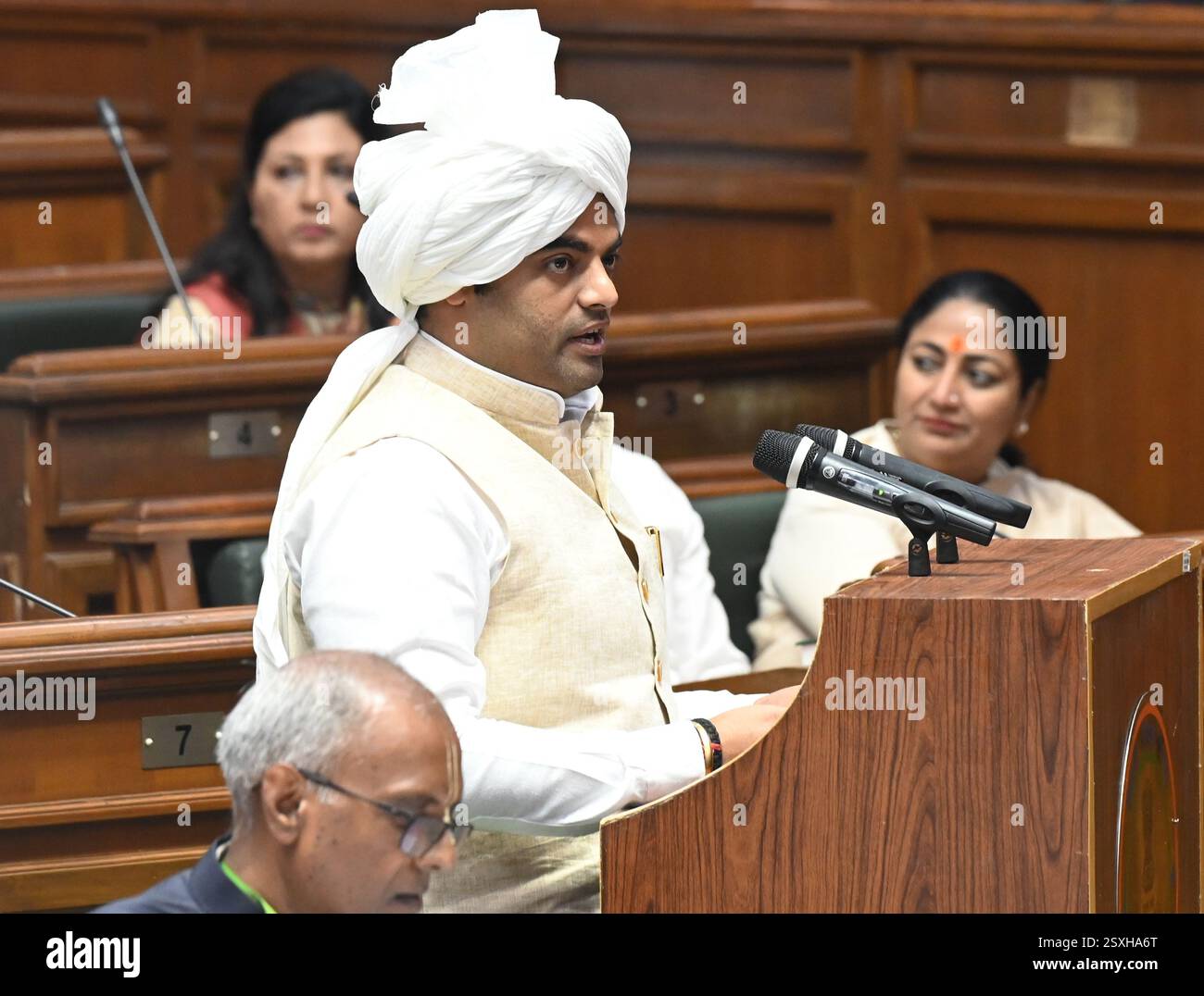 New Delhi, India. 24th Feb, 2025. NEW DELHI, INDIA - FEBRUARY 24: BJP ...