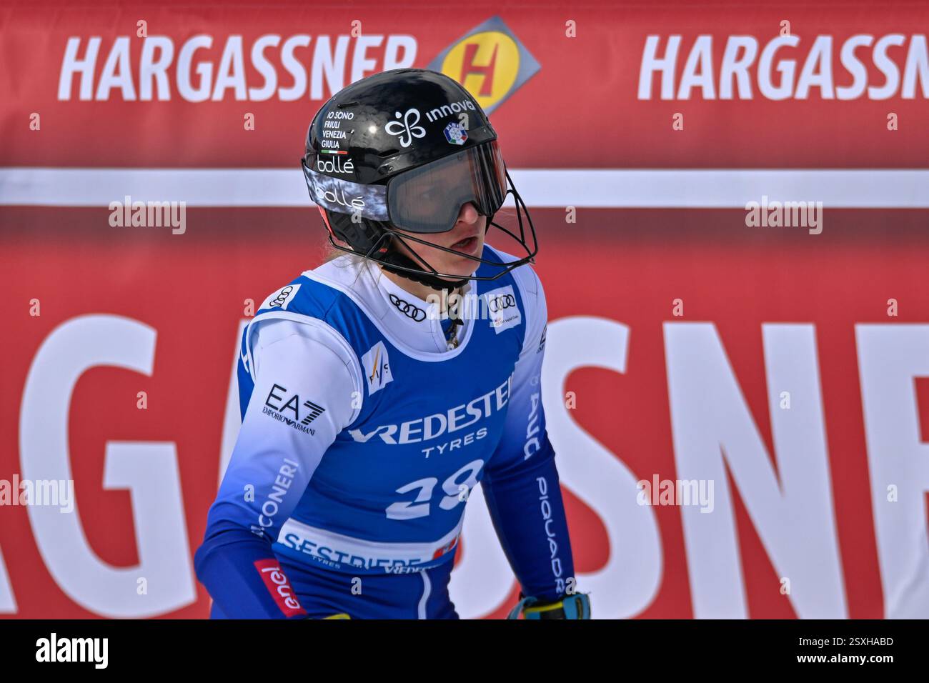 Sestriere, Italy. 23rd Feb, 2025. Lara DELLA MEA (ITA) during AUDI FIS ...