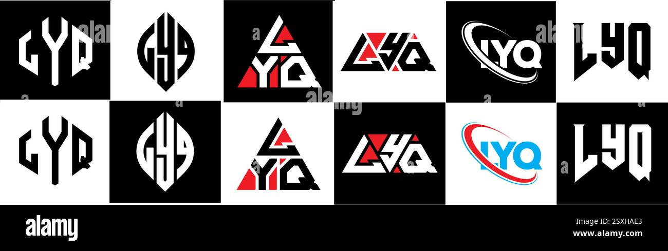 Lyq letter Stock Vector Images - Alamy