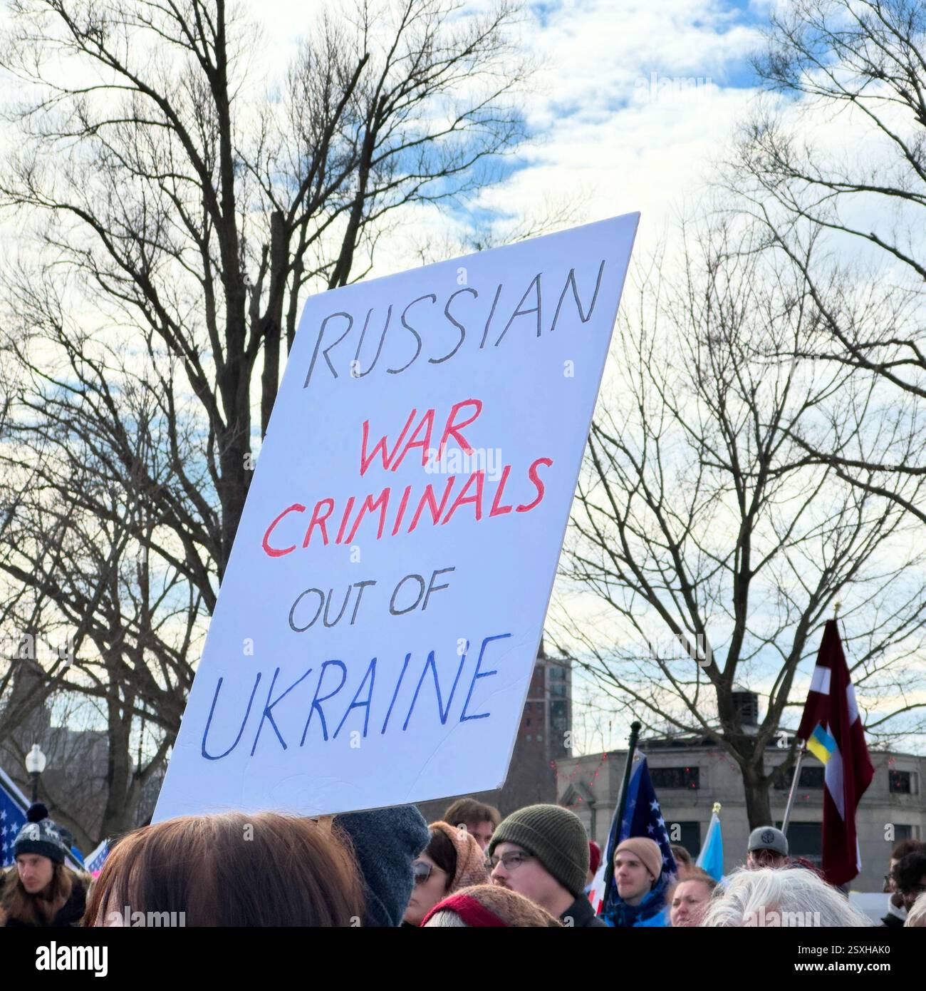 Stand With Ukraine rally, Boston, Massachusetts, United States Stock ...