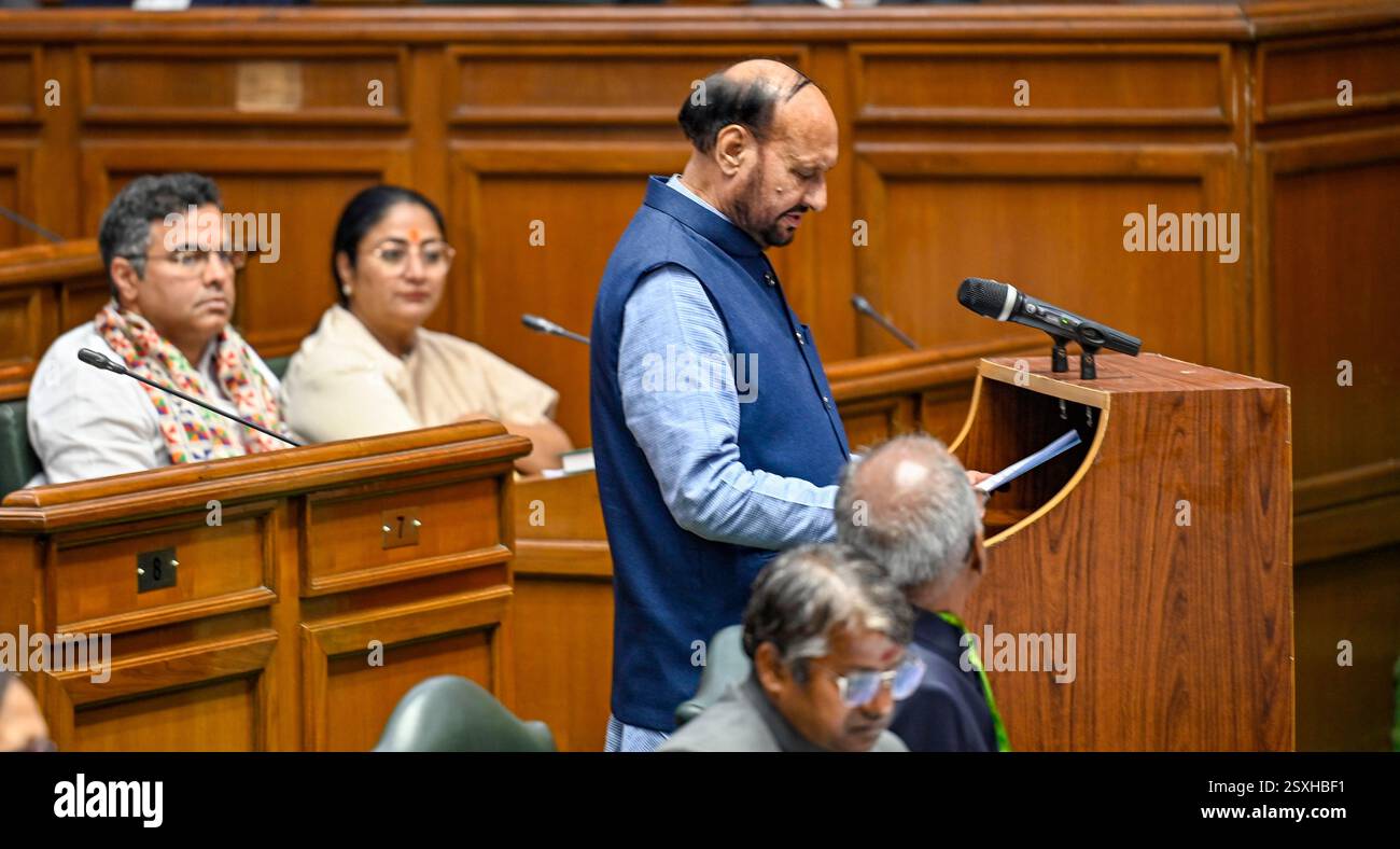 New Delhi, India. 24th Feb, 2025. NEW DELHI, INDIA - FEBRUARY 24: DELHI BJP MLA Pawan Sharma ...