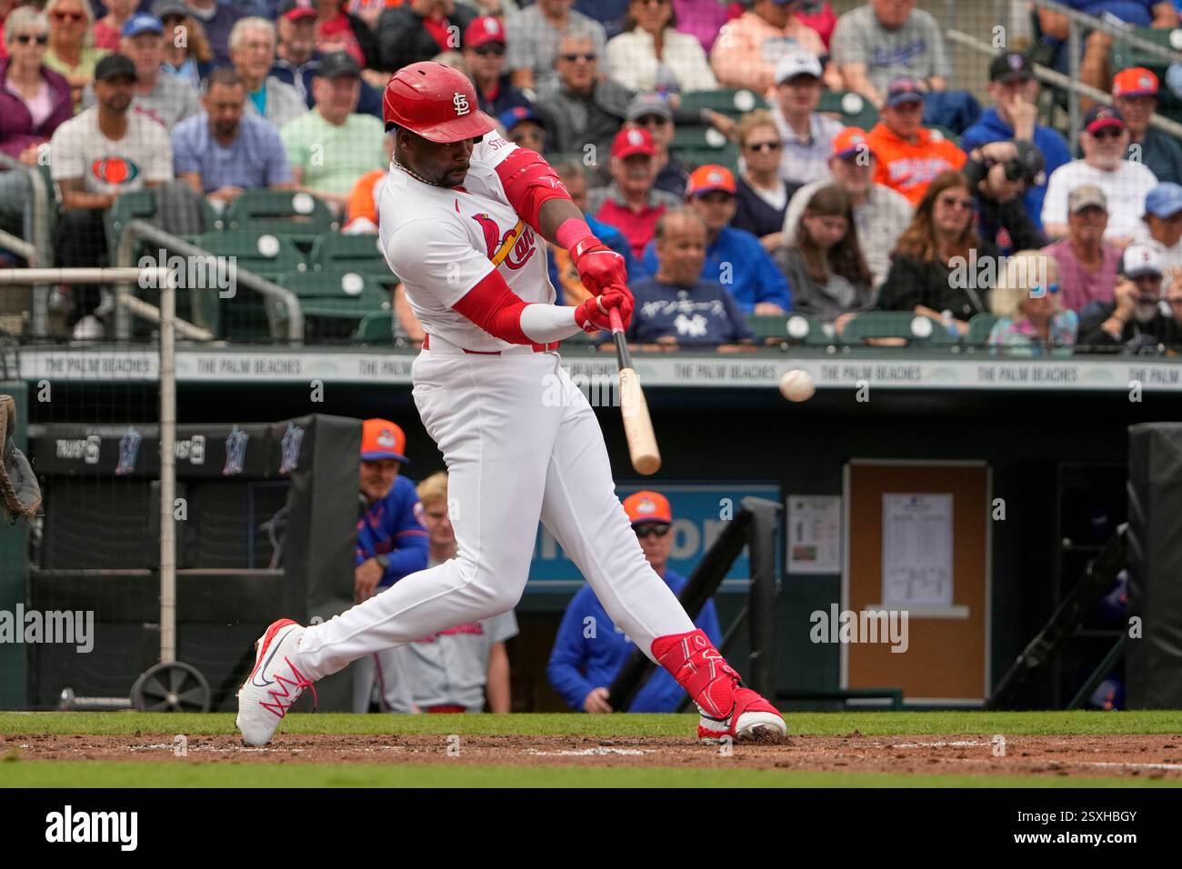 St. Louis Cardinals' Jordan Walker singles during the second inning of ...