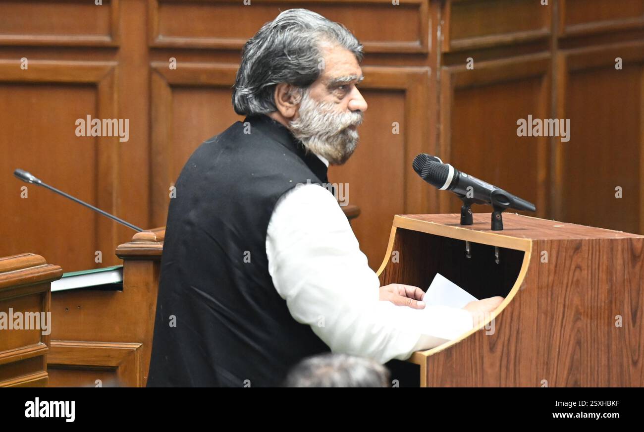 NEW DELHI, INDIA - FEBRUARY 24: AAP MLA Ramsingh Neta Ji takes oath as ...
