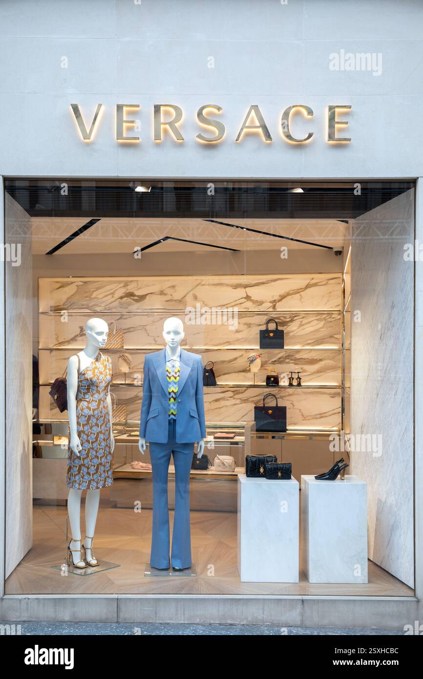 Versace store front Stock Photo - Alamy