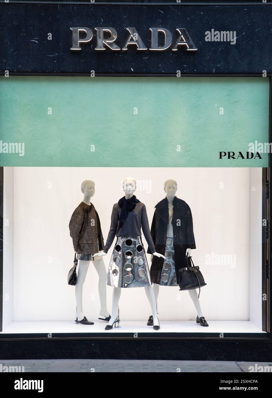 Prada store window Stock Photo - Alamy