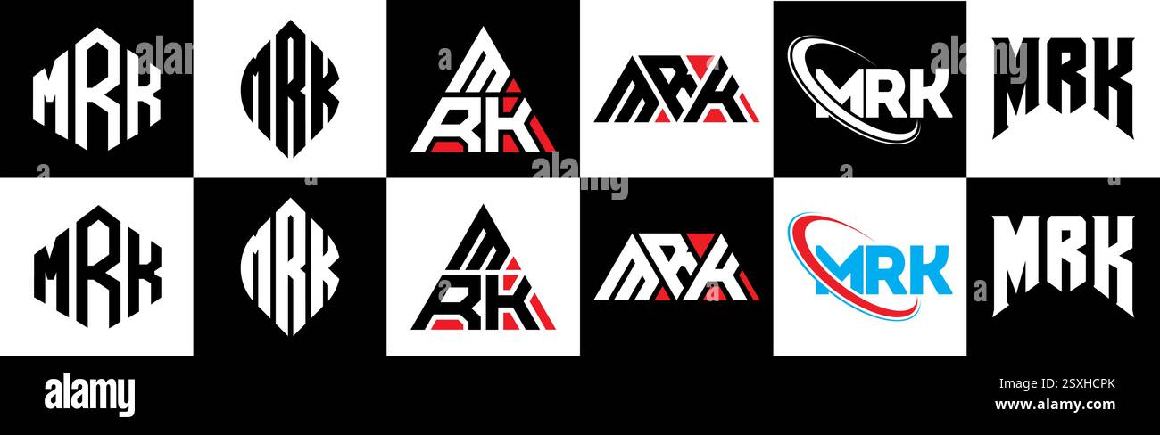 Mrk logo design hi-res stock photography and images - Alamy