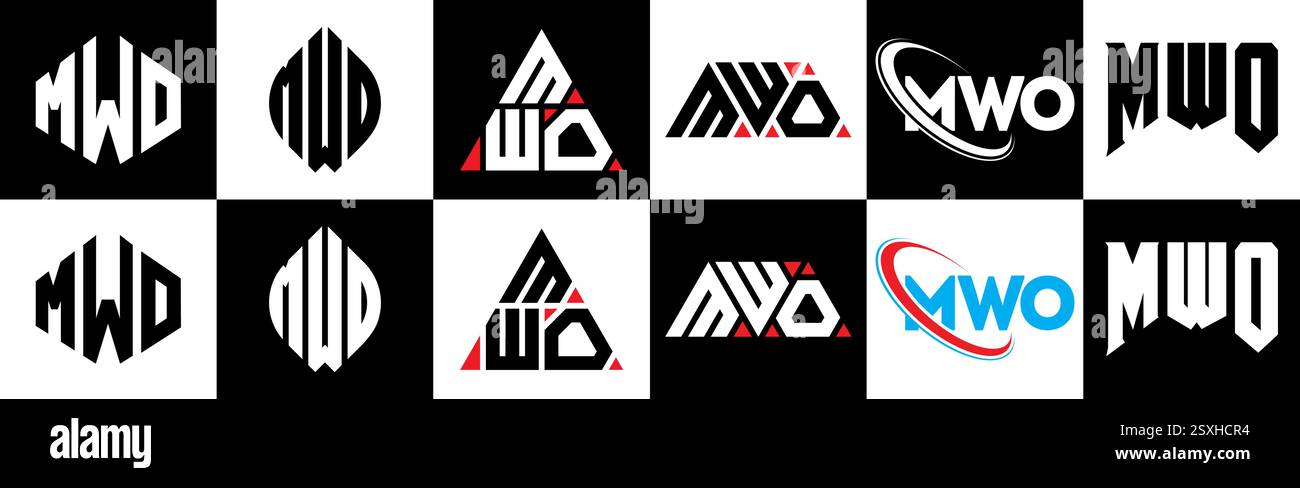 Mwo letter Stock Vector Images - Alamy