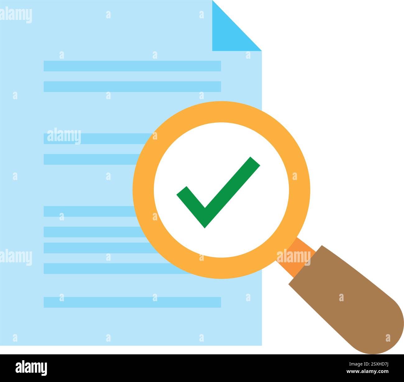 Business Registration Verification Magnifying Icon Stock Vector Image ...