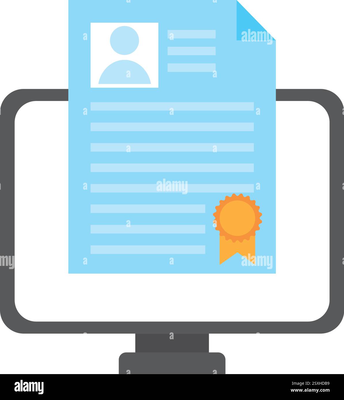 Digital document verification approval Stock Vector Images - Alamy