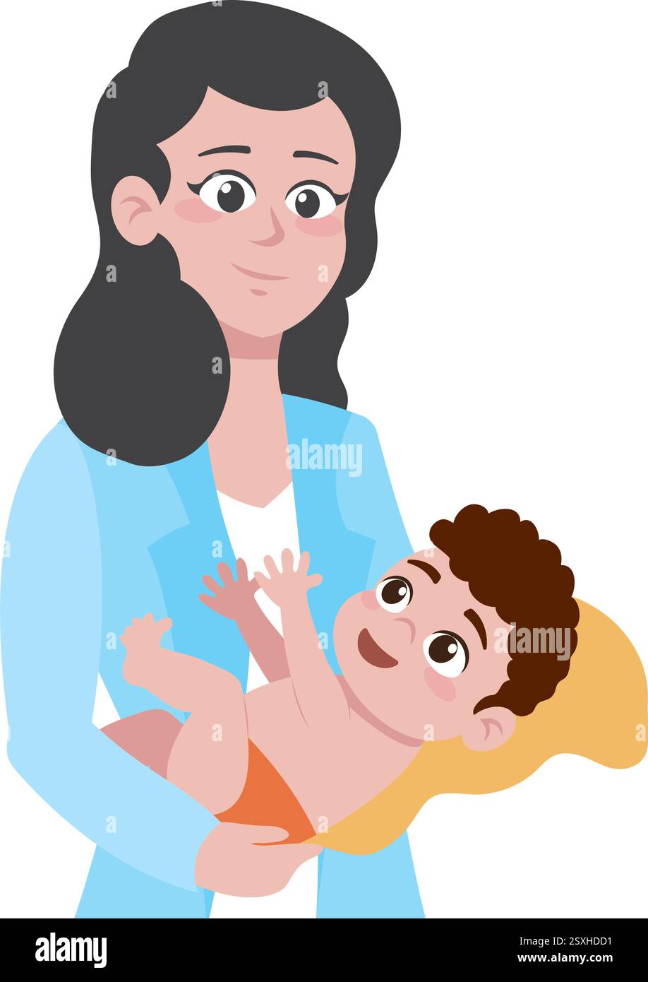 Woman comforting boy hi-res stock photography and images - Alamy
