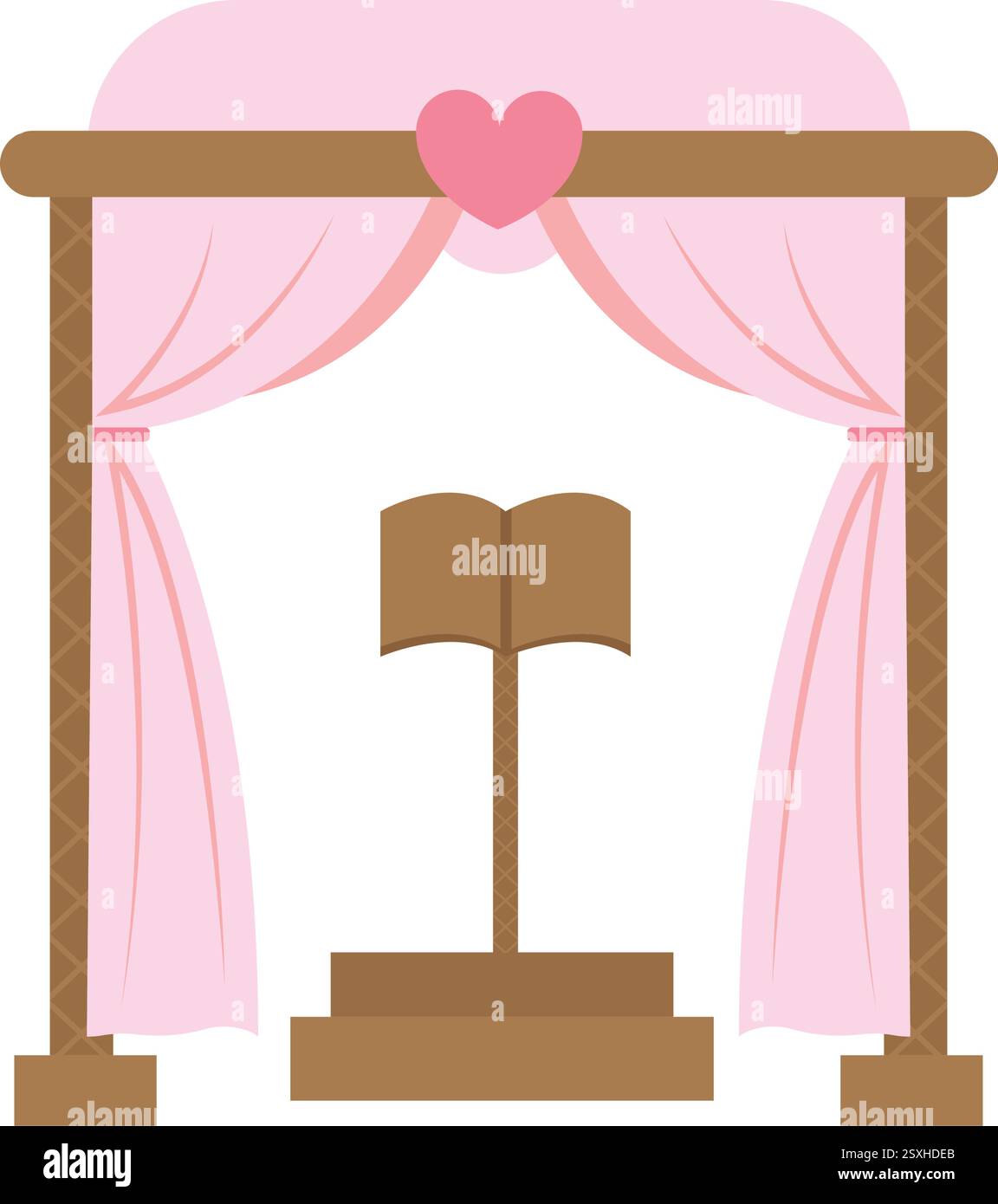 Wedding Stage Elegant Arch Stock Vector Image & Art - Alamy