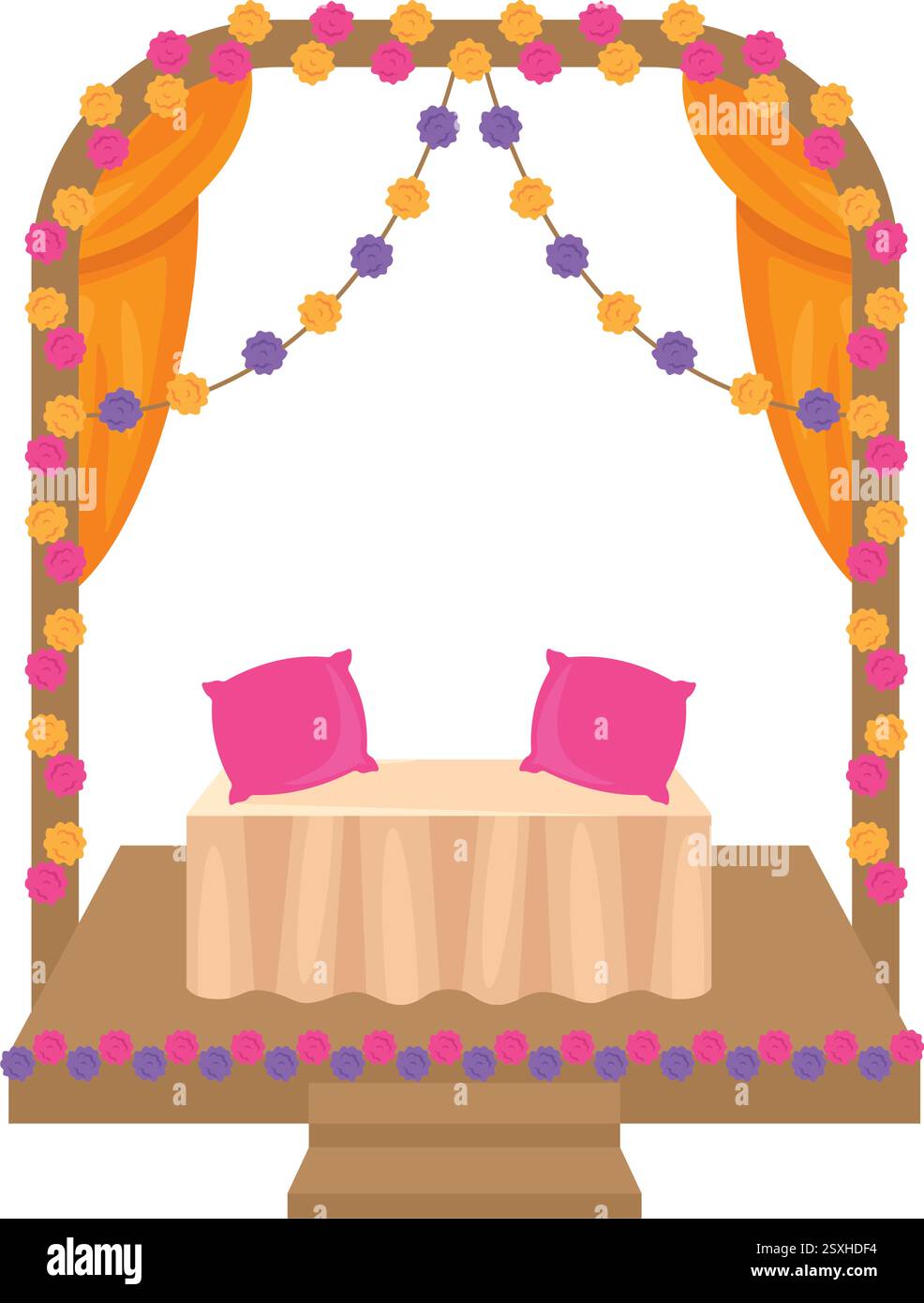 Floral canopy Stock Vector Images - Alamy