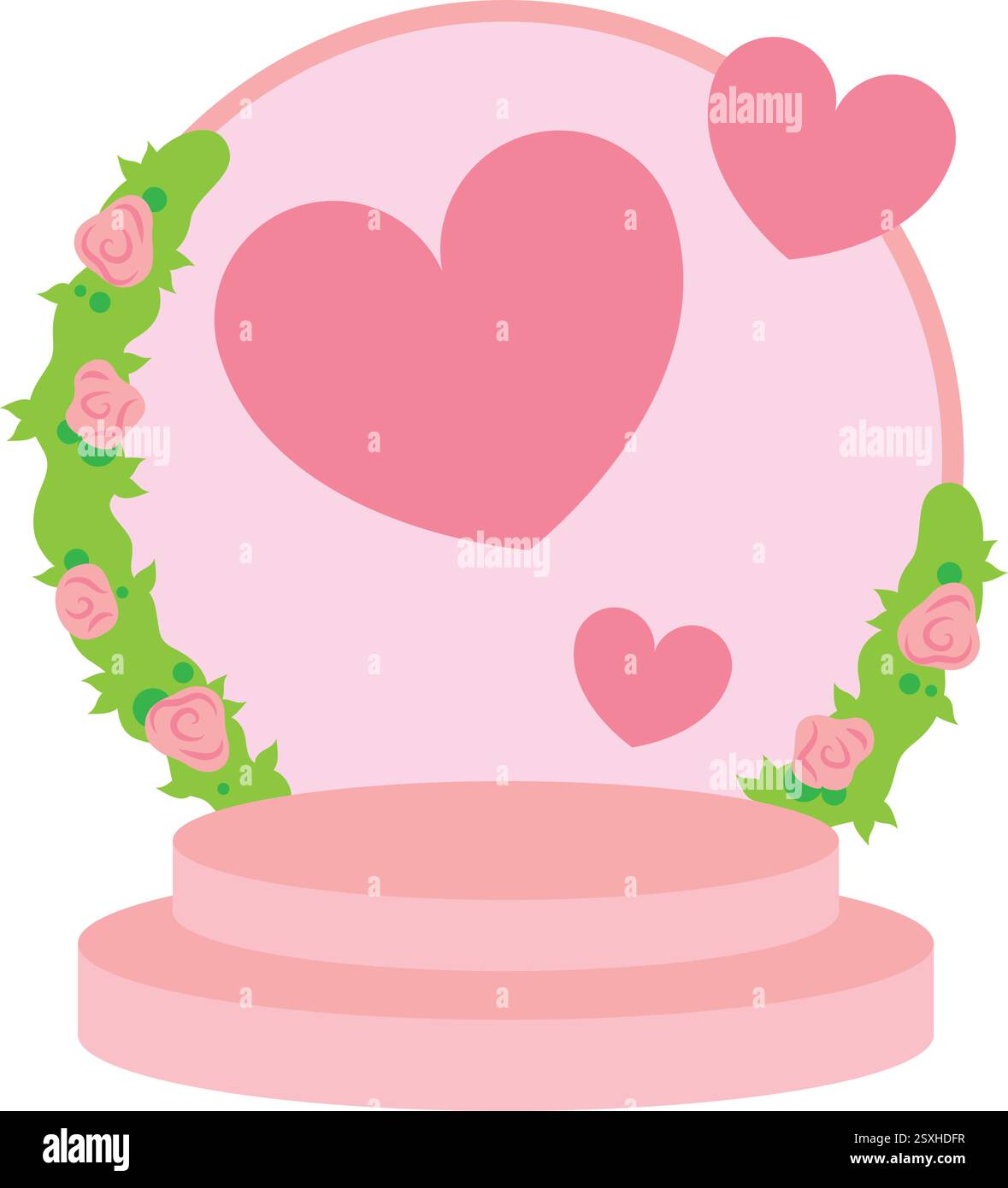 Wedding Stage Romantic Setup Stock Vector Image & Art - Alamy