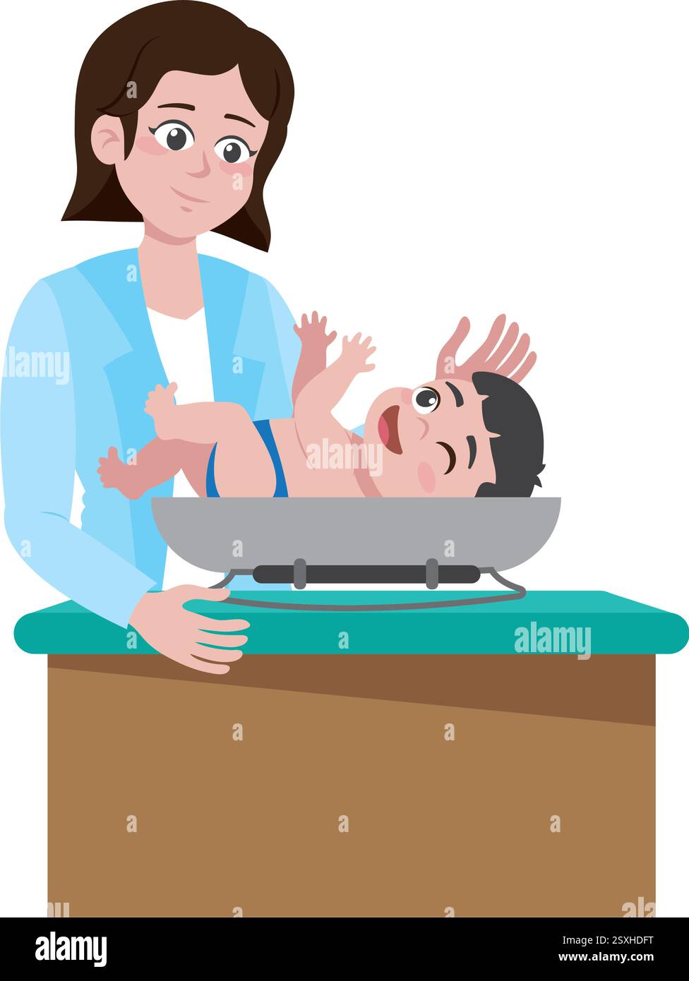 Newborn baby boy hospital Stock Vector Images - Alamy