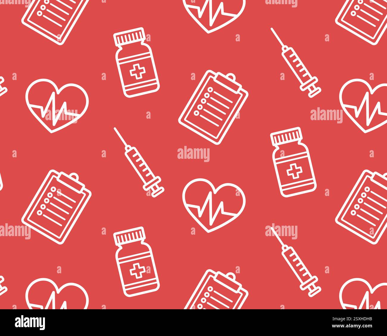 Medical instruments. Pharmacy print. Pattern for clinic. Vector ...