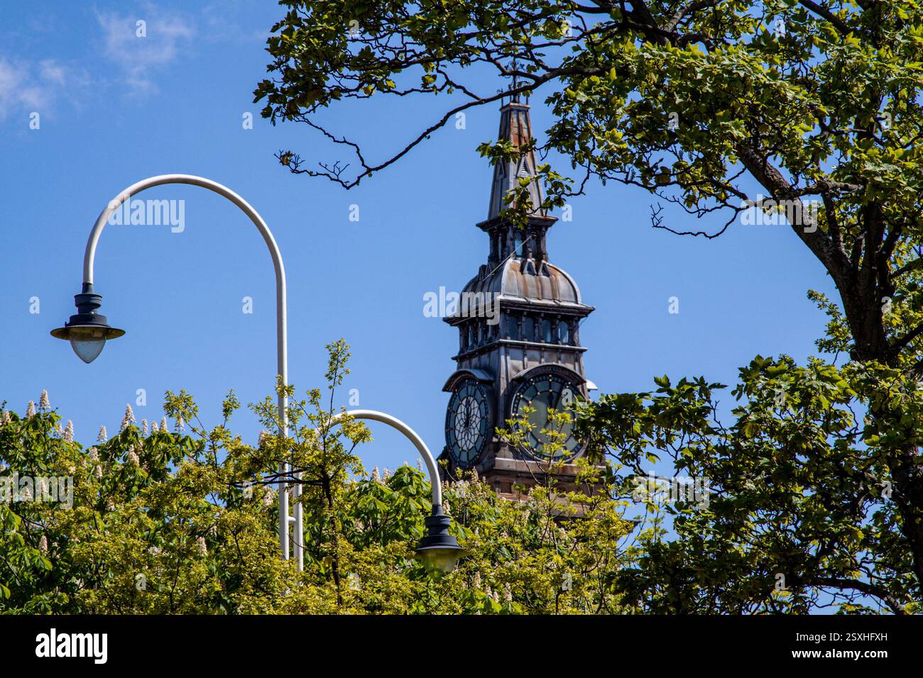 The clock tower of Atkinson Art Gallery & Library (formerly Victoria ...