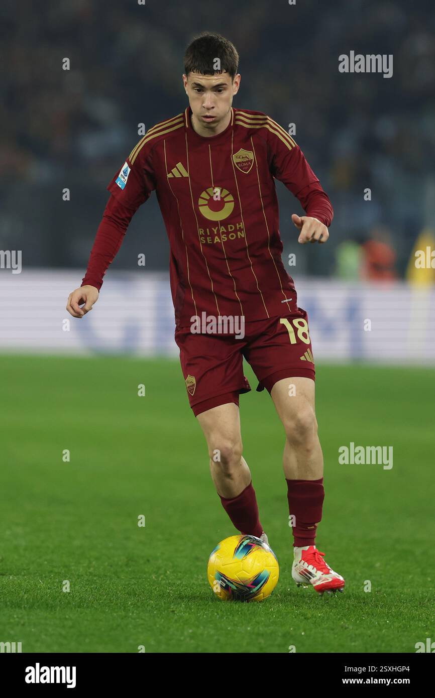 Rome, Italy. 24th Feb, 2025. Rome, Italy 24.02.2024 : Matias Soule of ...