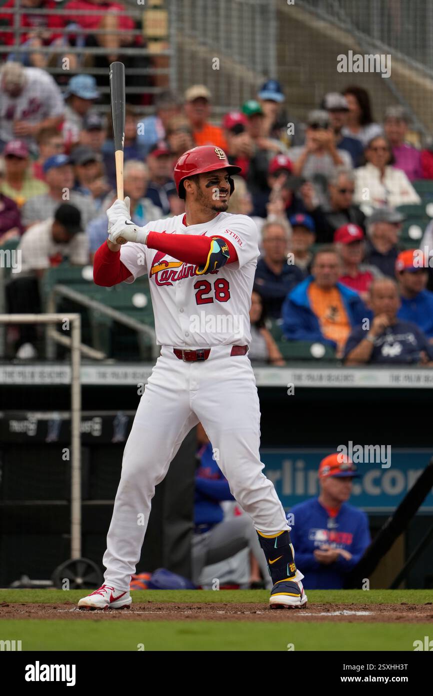 St. Louis Cardinals' Nolan Arenado bats during the first inning of a ...