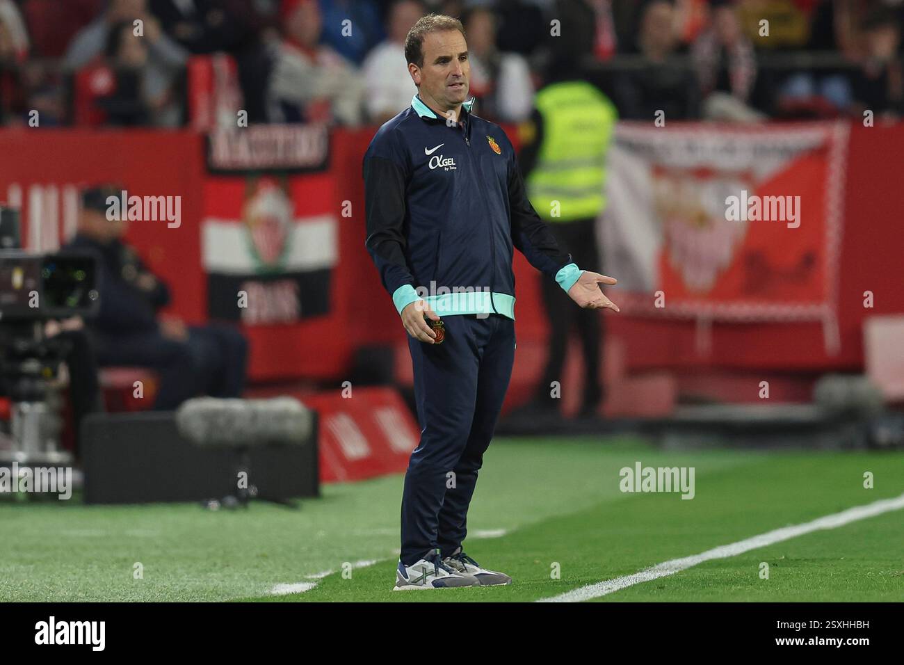 Sevilla, Spain. 24th Feb, 2025. RCD Mallorca head coach Jagoba Arrasate ...