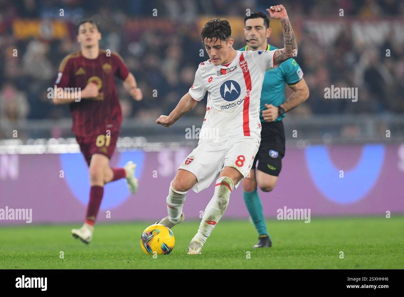 AC Monza's Kacper Urbański during twenty-sixth Serie A soccer match ...