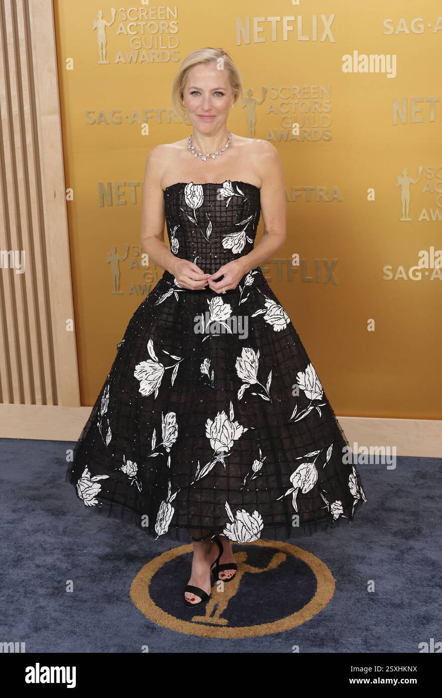 Gillian Anderson attends the 31st Annual Screen Actors Guild Awards at ...