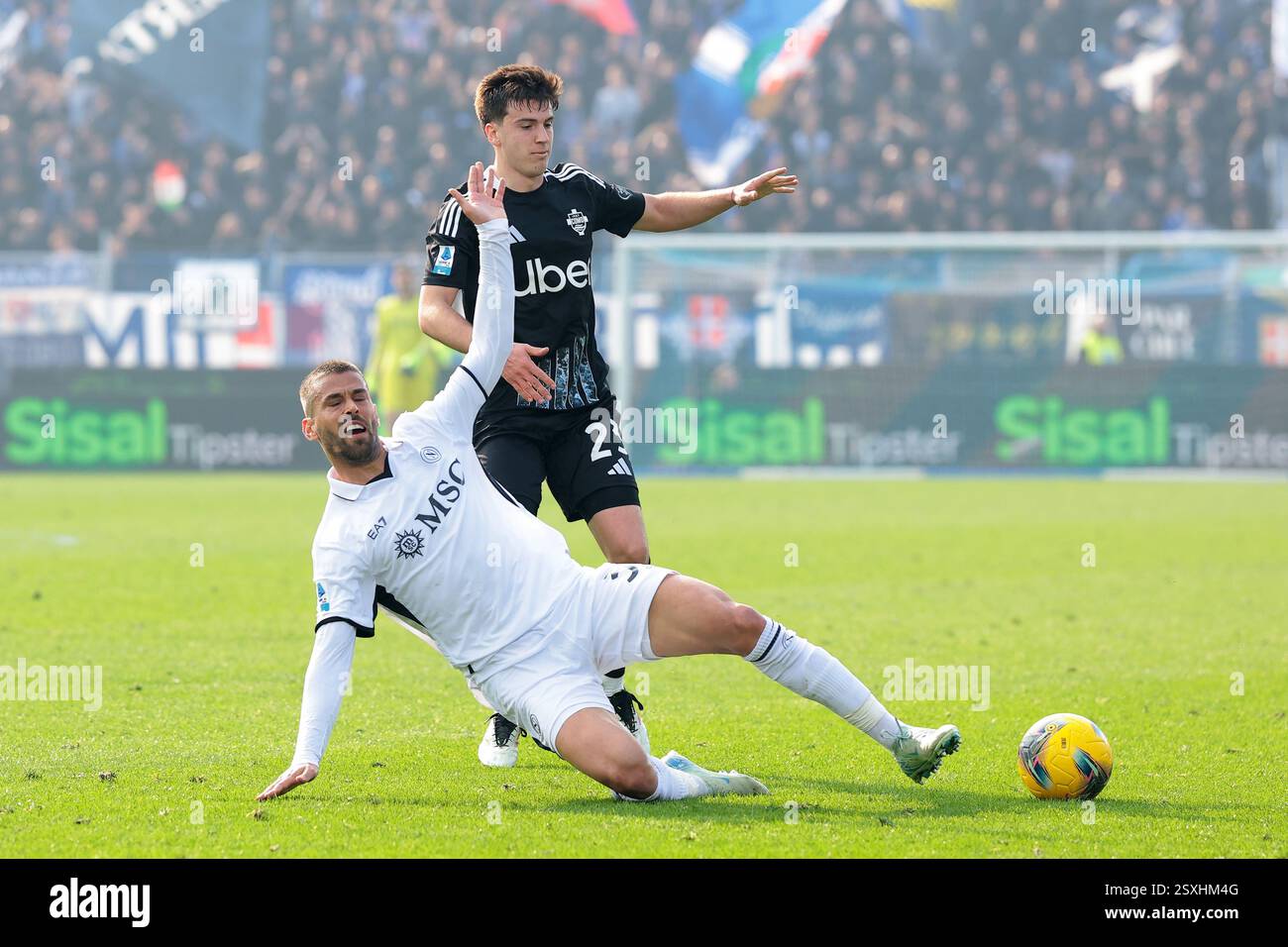 Como, Italy, 23rd February 2025. Leonardo Spinazzola of SSC Napoli ...