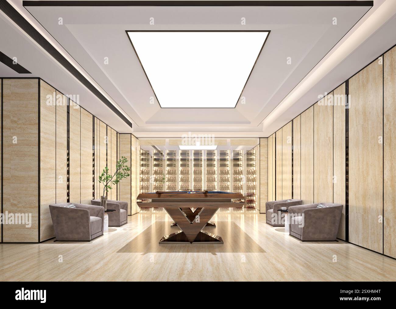 3D RENDER LUXURY HOTEL LOBBY Stock Photo - Alamy