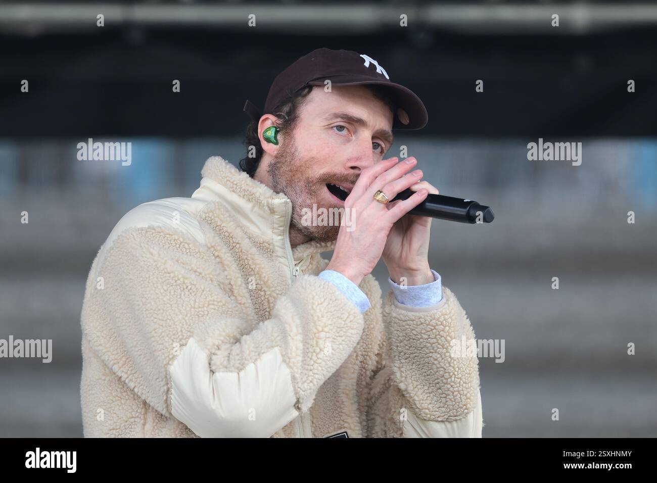 Como, Italy. 23rd Feb, 2025. Italian rapper Corrado Grilli known as ...