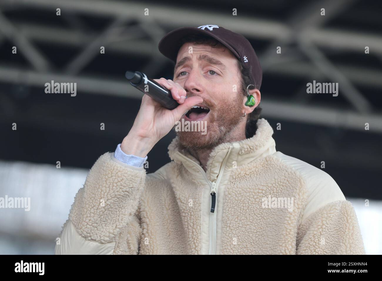 Como, Italy. 23rd Feb, 2025. Italian rapper Corrado Grilli known as ...