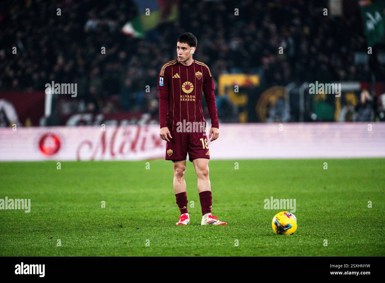 Rome, Italy. 24th Feb, 2025. Matias Soule of AS Roma during the Italian ...