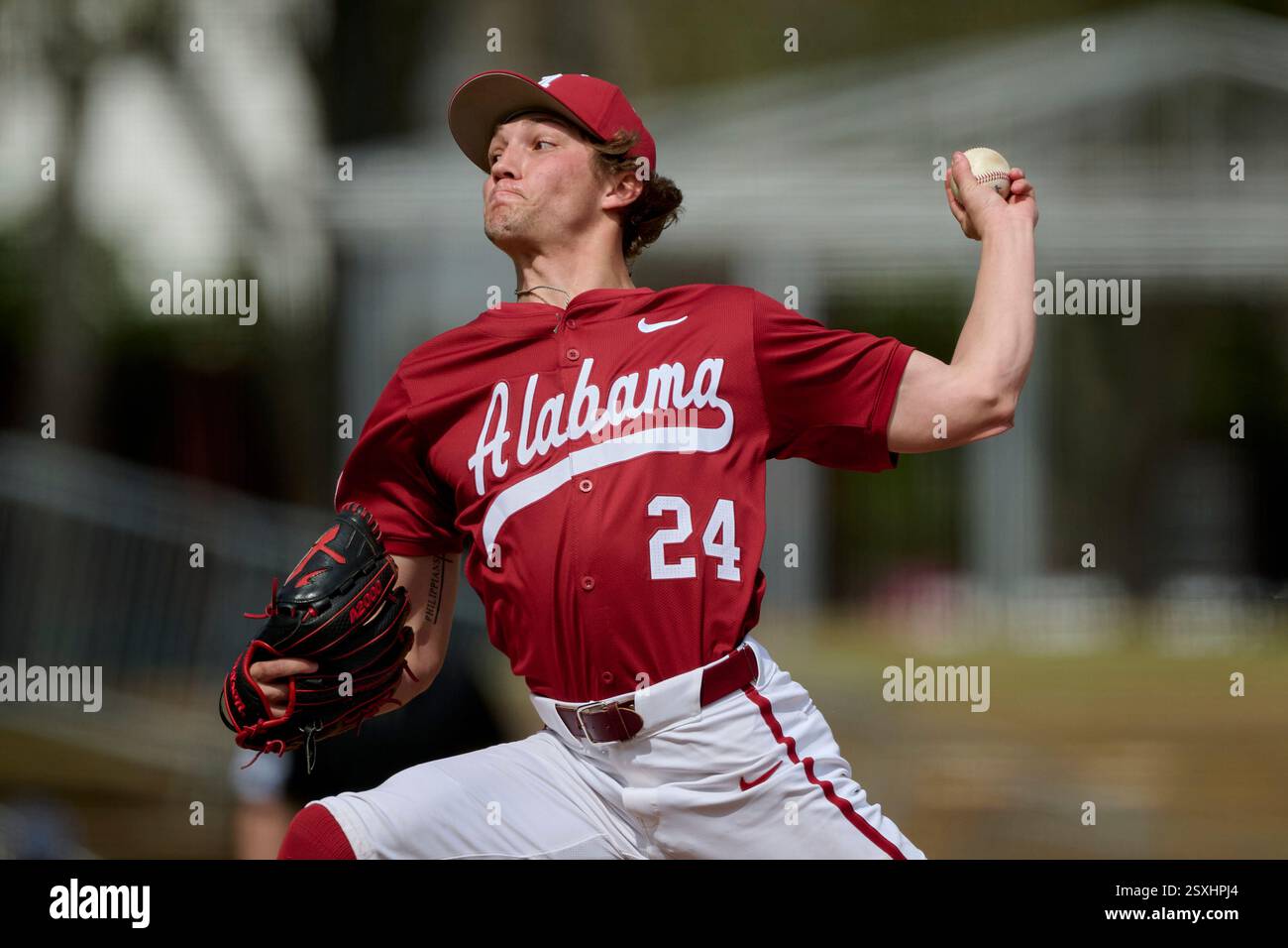 Alabama Crimson Tide pitcher Tate Robertson (24) during an NCAA ...